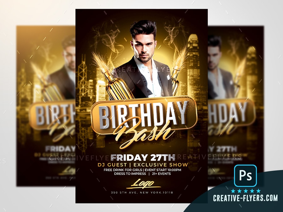 Birthday Flyer Psd Templates Photoshop - Creative Flyers