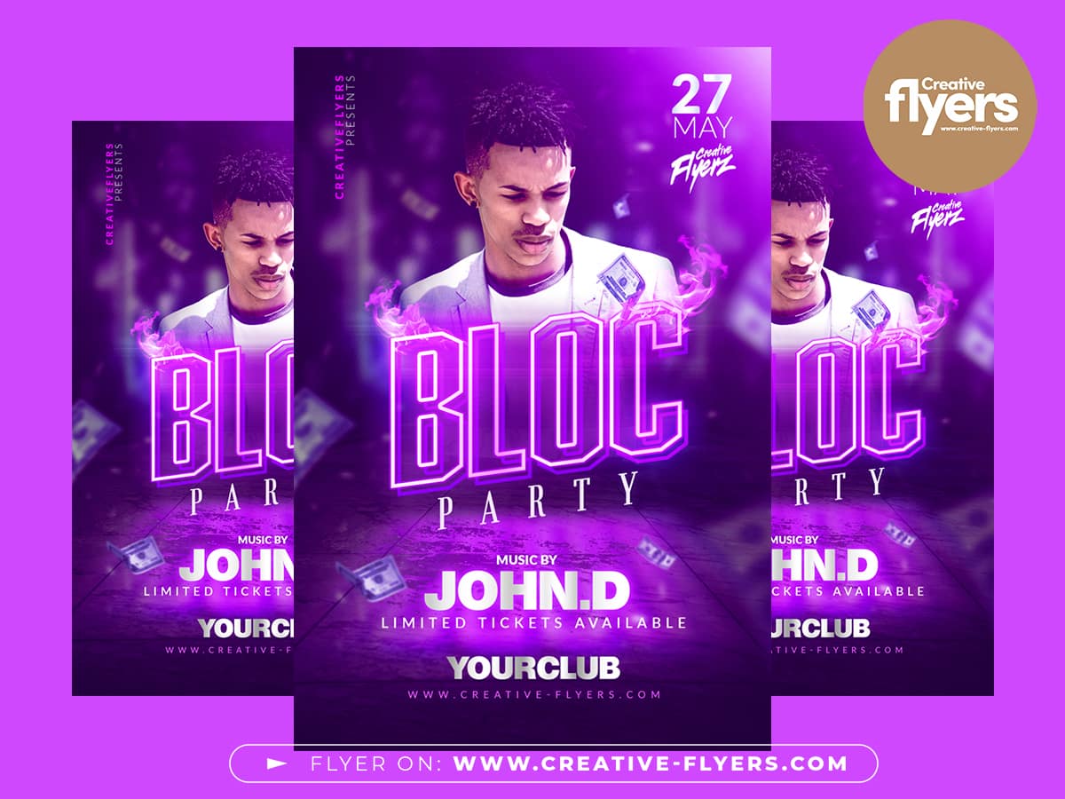 Best Club Party Flyer Design for Photoshop - Creative Flyers