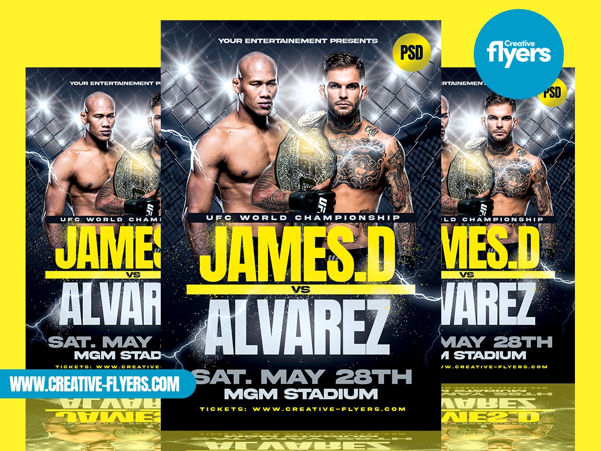 Fight Sport Poster Template to Download - Creative Flyers