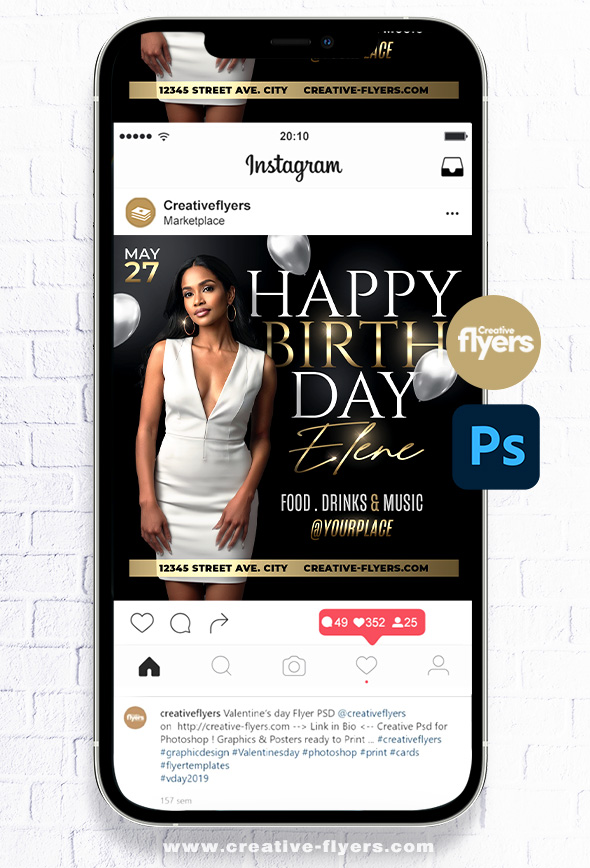 Editable Birthday Invitation Flyer to Download - Creative Flyers