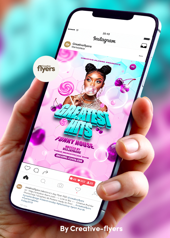 Funky Nightclub Flyer PSD Template for Designer - Creative Flyers